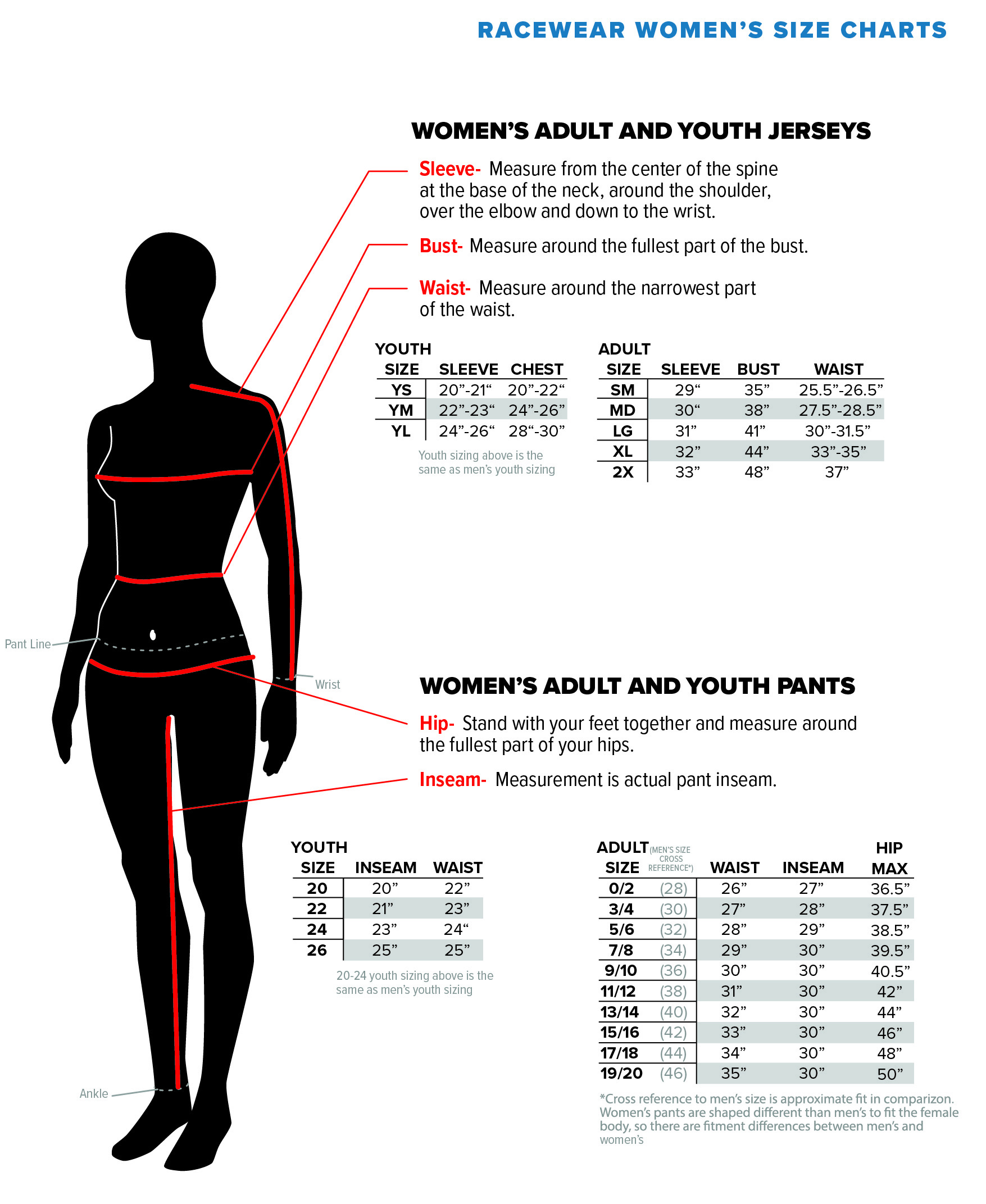 Size Charts