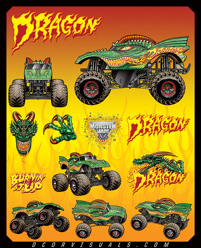 Monster Jam Decal Sheet 862-9903