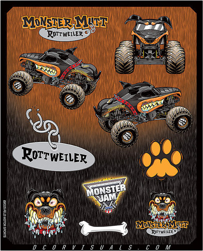 Monster Jam Decal Sheet 862-9905