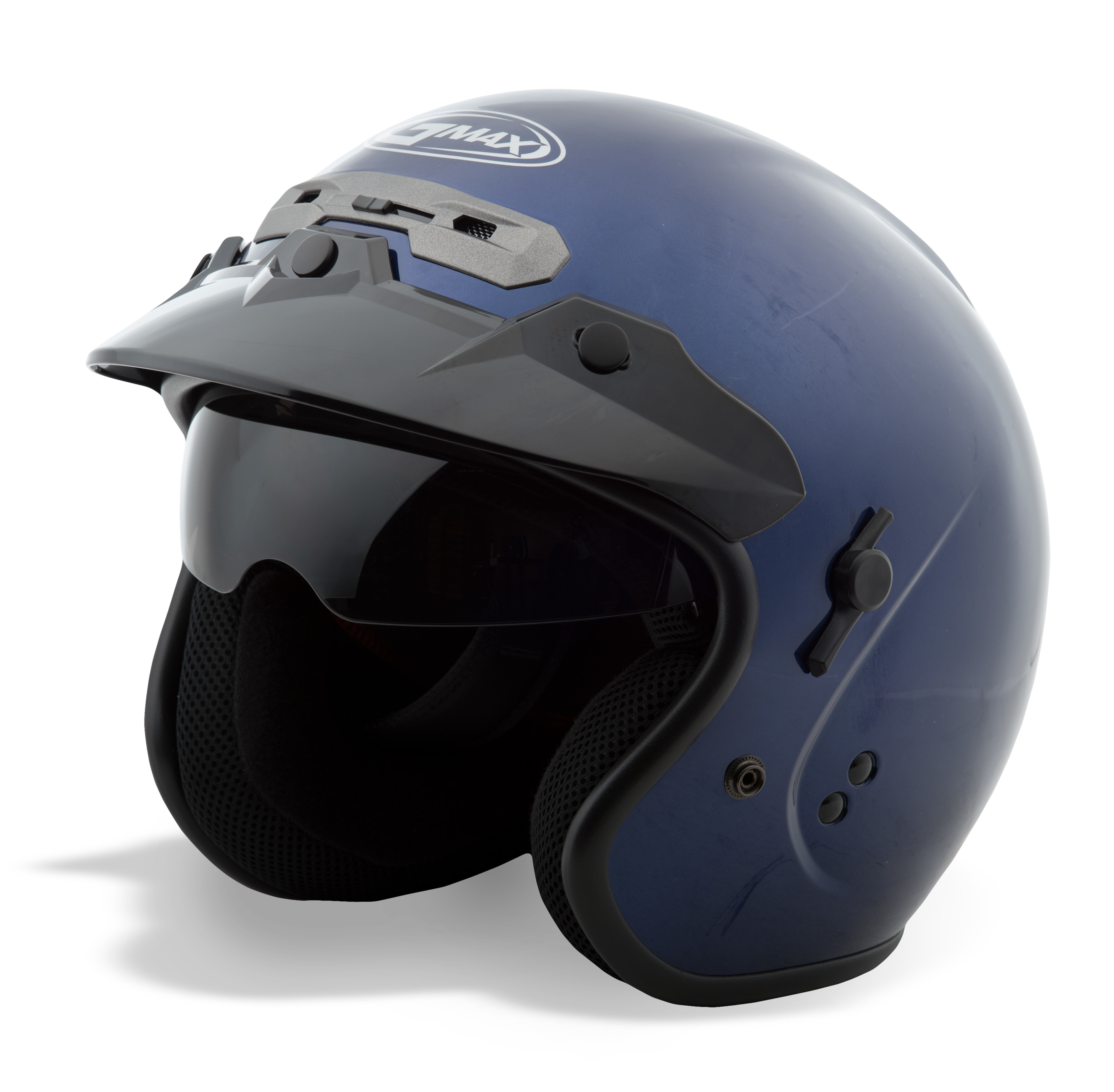 GMAX (G1320498) GM32 O/F HELMET W/SUN SHIELD BLUE 2X (WPS PN 72-49232X)