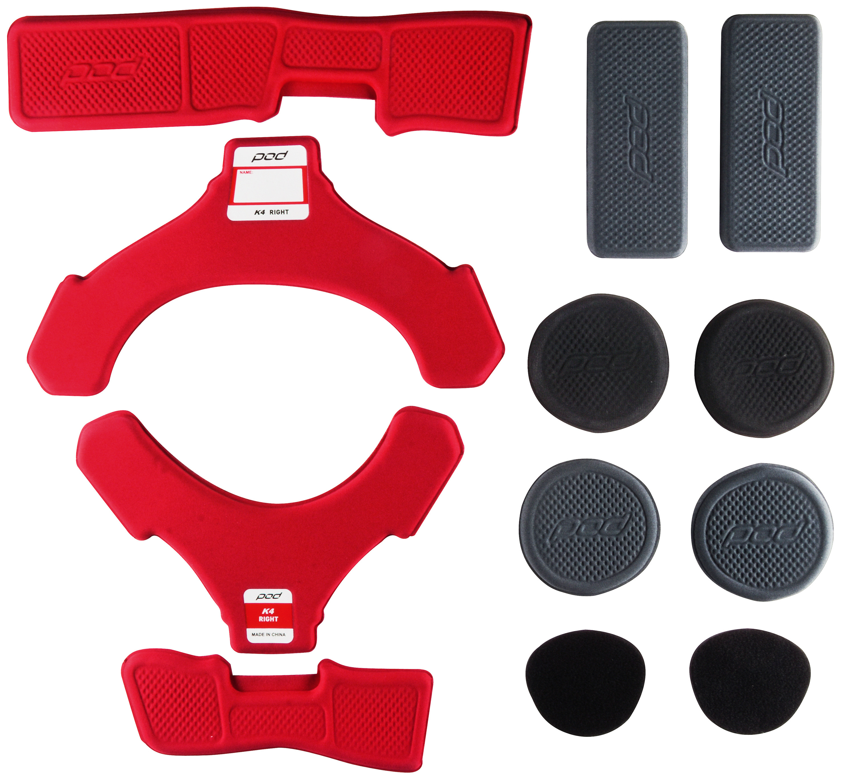 Pod Active (KP441-066-OS) K4 Mx Pad Set Red (Right) (WPS PN 664-0544)