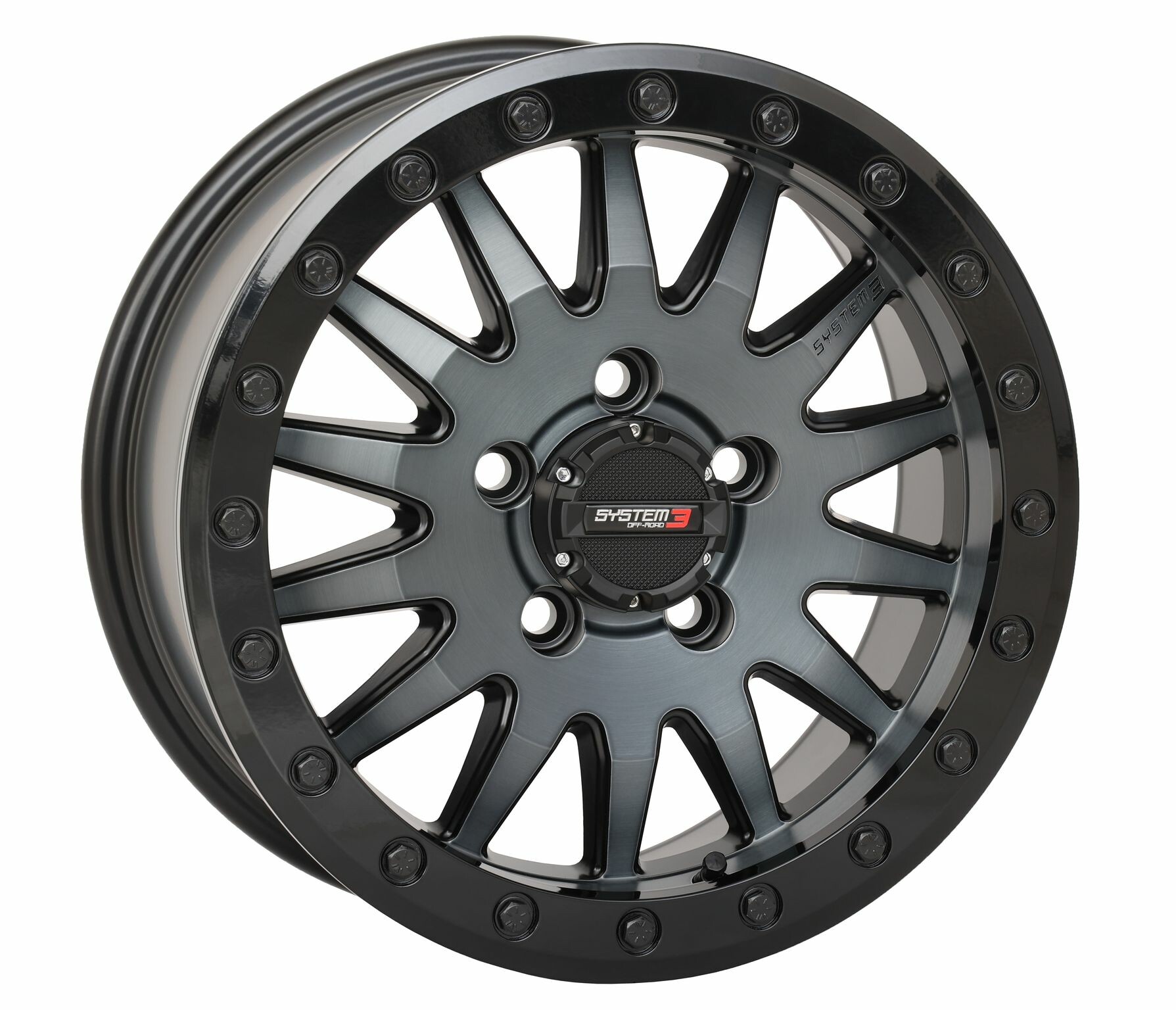 SYSTEM 3 (15S3-8644) SB8 WHEEL 15X7 5+2 (+38MM) 5/4.5 MATTE BRUSHED ...