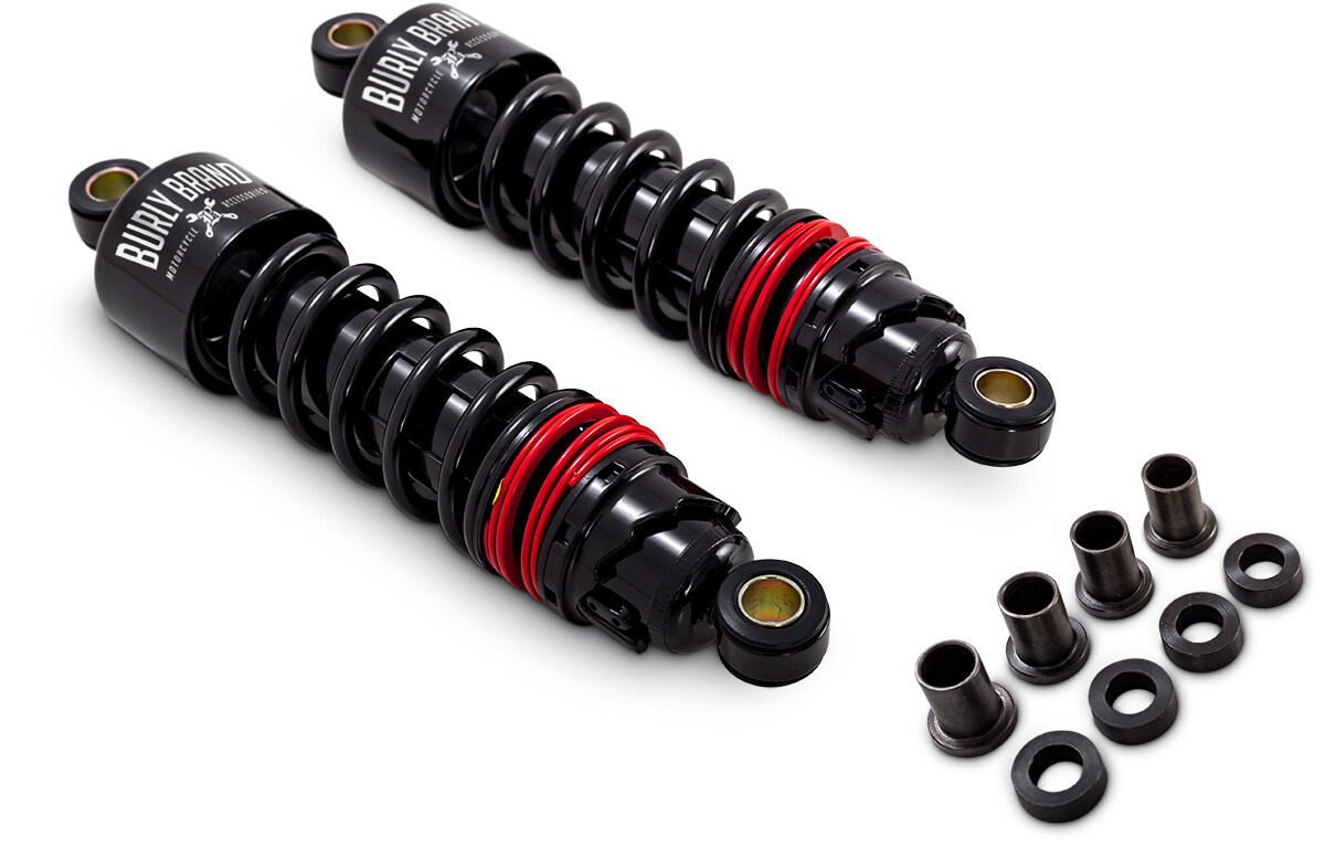 BURLY BRAND (B28-1207B) SLAMMER PLUS SHOCKS 11.5" BLACK FXD 91-17 750-05558